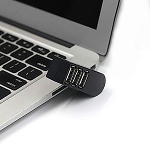 Lysee HDMI Cables - 270 Degree Rotatable High Speed 3 Ports USB HUB 2.0 USB Splitter Adapter for Notebook/Tablet Computer PC Peripherals - (Length: as pic)
