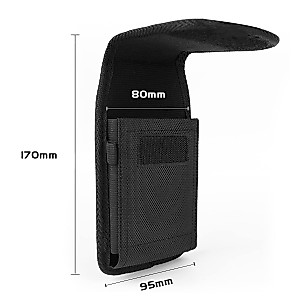 5PCS VENREA TC53 TC58 TC21 TC26 Scanner Holster,Rugged Carrying Case, Holder with Metal Clip & Belt Loops Fit for EDA50 EDA51 CT40 CT50 CT60,M60, MC67 Handheld Barcode Touch Mobile Computer, 7 Inch