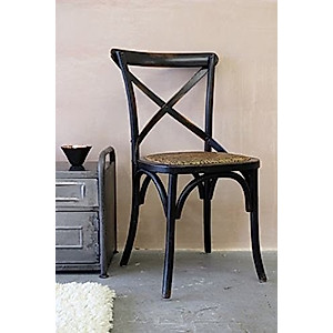 2xHome Cross Back Walnut Dining Chair