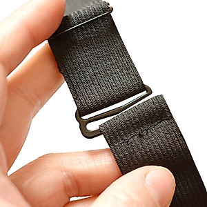 5Pcs Black Elastic Bands Adjustable Wig Band Sewing Wigs Making Tools for Making Wig Cap Accessories (2.5cm)