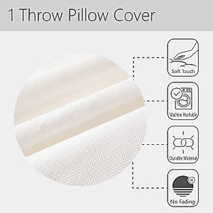 Erosebridal Hunting Animal Throw Pillow Cover 18x18 inch,Woodland Bear Deer Pillow Cover for Boys Kids,Camouflage Arrow Cushion Cover,Jungle Plants Patchwork Accent Pillow Case Waterproof,Blue Brown