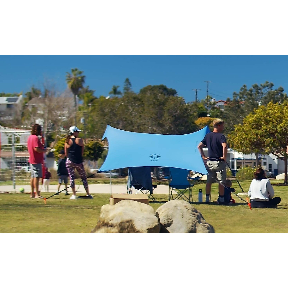 Neso Sidelines 1 Versatile Sports Sun Shelter, Patented Corners & Poles, 100% Recycled Stakes, 4.5lb