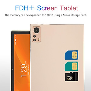 HEEPDD GPS Tablet, 10.1 Inch Digital Tablet 8GB RAM 256GB ROM with Keyboard for Studying and Entertainment (US Plug)