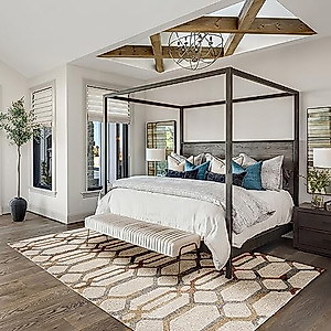 DALYN RUG Carmona CO7 Linen 8' x 10' Rectangle Soft Area Rug, Easy Clean, Non Shedding, Bedroom, Entry, Living Room, Dining Room, Kitchen Rug