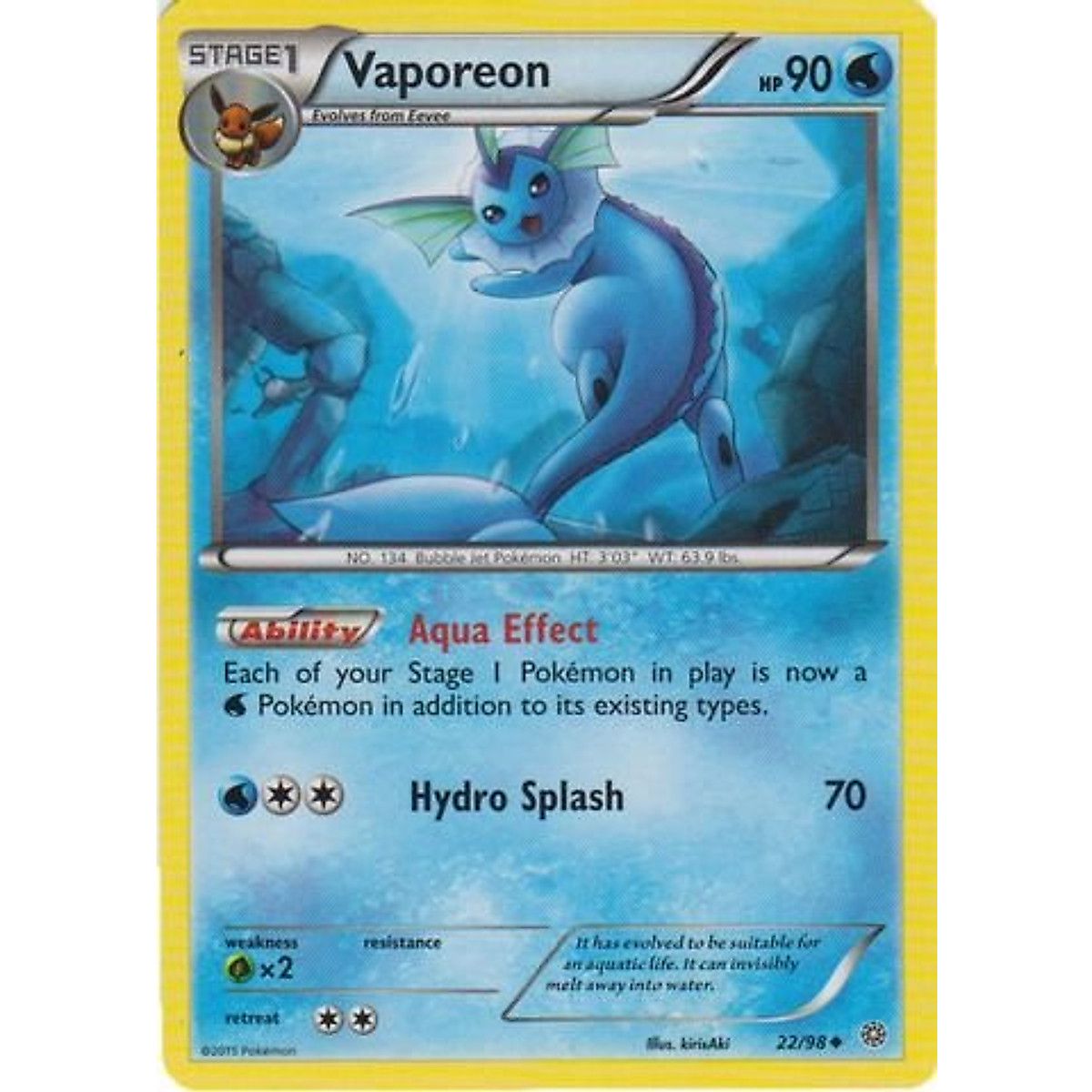Pokemon - Vaporeon (22/98) - Ancient Origins