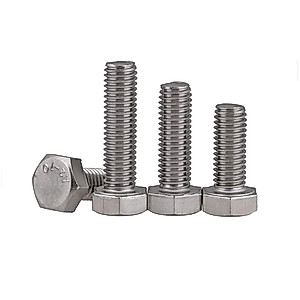 5/8-11 x 2 Hex Head Bolts, Stainless Steel Grade 18-8 Hex Head Cap Screws, Fully Threaded, Coarse Thread, Thread Diameter: 5/8 inch, Length: 2 inches (Quantity: 25)