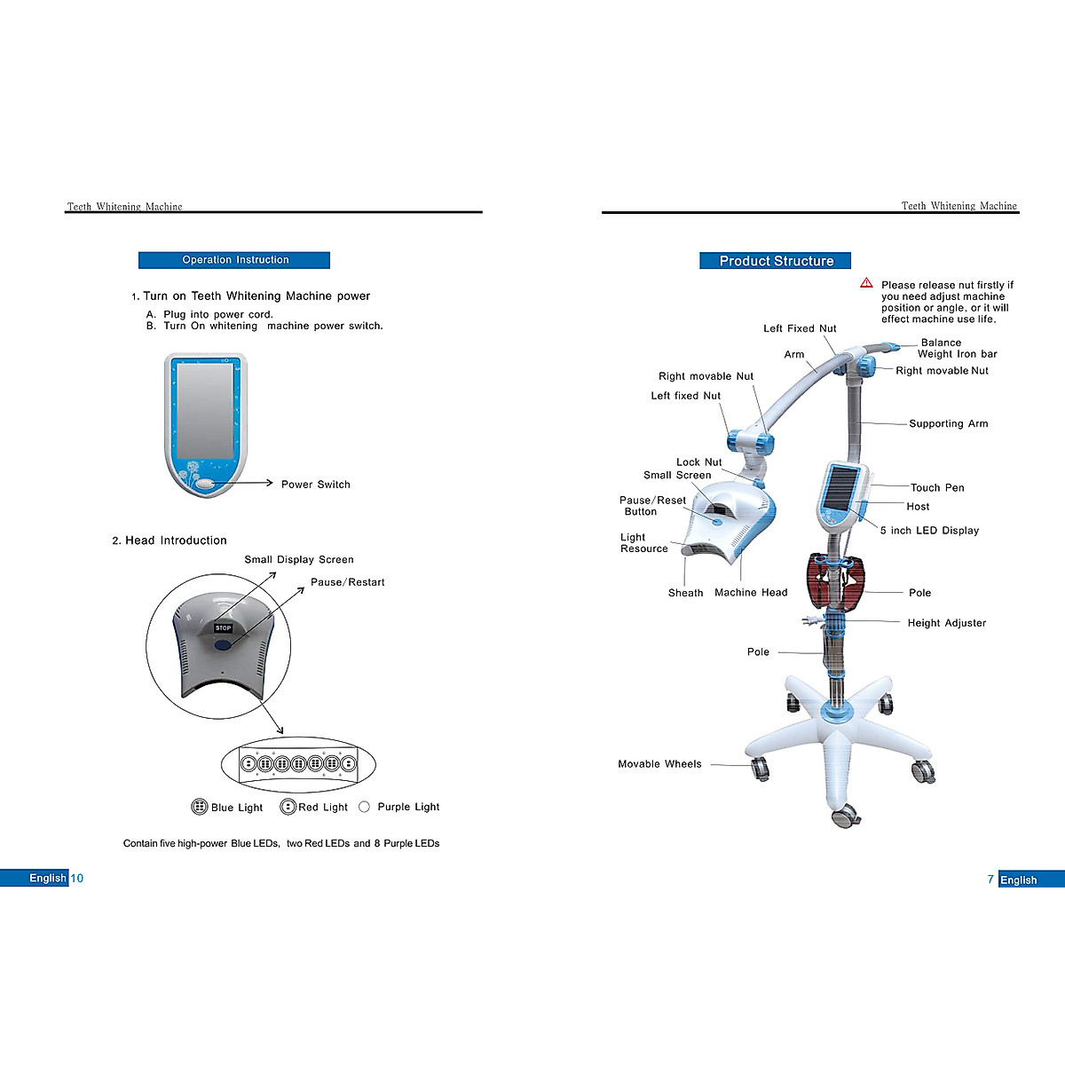 Doc.Royal Accelerator Machine LED Light Floor Mobile Lamp YF-888