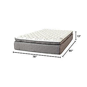 Treaton, 13-Inch Foam Encased Soft Pillow Top Hybrid Contouring Comfort Mattress, King