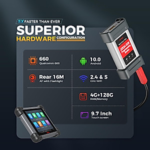 Autel MaxiSys MS908S PRO II Scanner w/ $60 MV108S, J2534 ECU Programming Coding as Elite II PRO/ MS909/ MSUltra, AutoScan 2.0, Upgraded of MK908P/ MS Elite/ MS908S Pro, 36+ Services, Active Tests, FCA