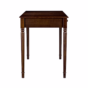 SEI Furniture Janice 2-Drawer Slim Profile Writing Desk, Espresso