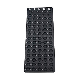 Yuanhe Bingo Board Ball Holder - for 7/8" Bingo Balls, Bingo Master Board Balls Tray Rack for Bingo Game, Great for Parties, Family Game Nights