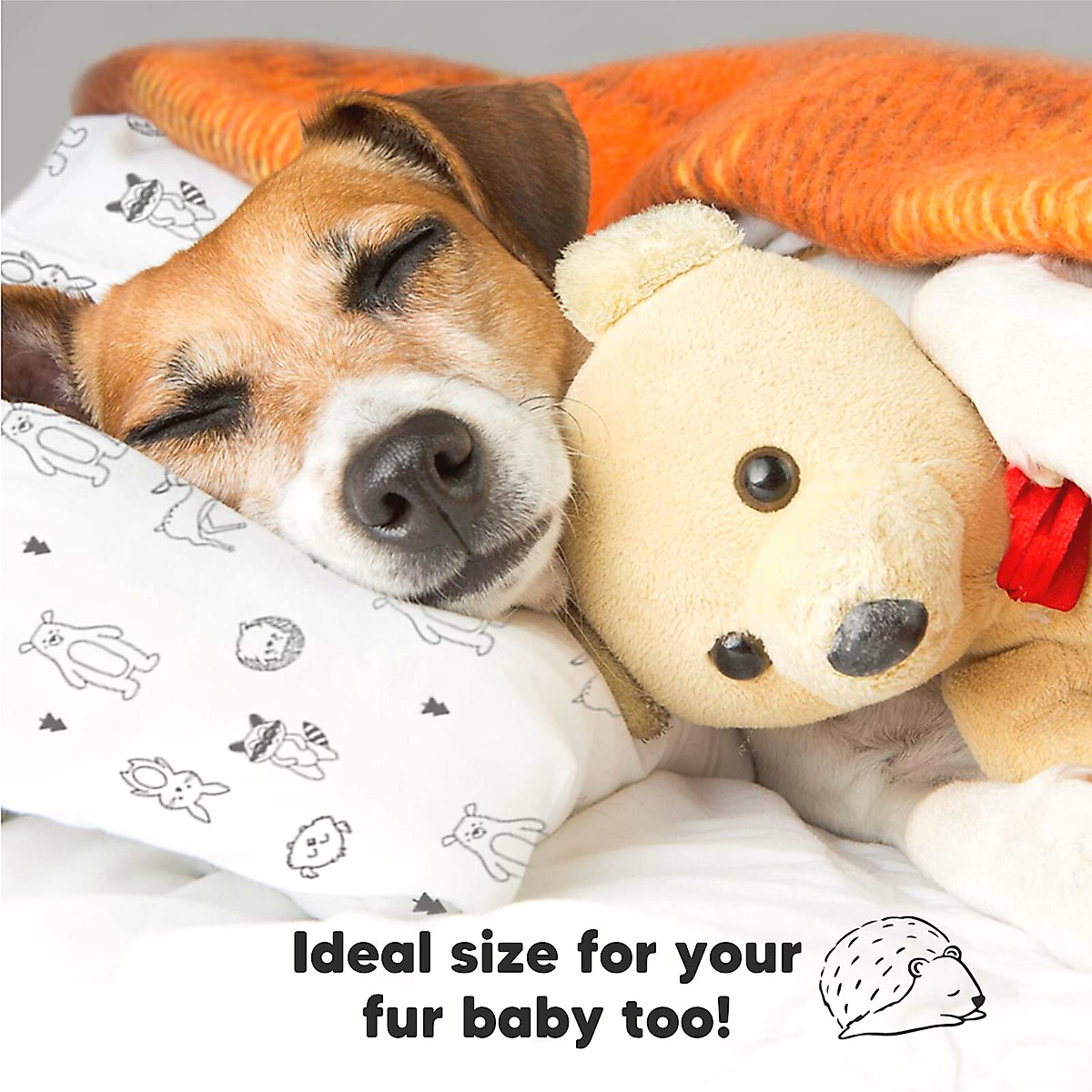 KeaBabies Toddler Pillow with Pillowcase and Toddler Pillow with Pillowcase, Jumbo 14X20-13X18 Soft Organic Cotton Toddler Pillows for Sleeping - Machine Washable Crib Pillow