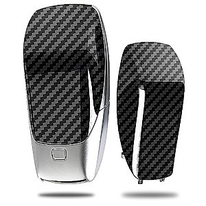 Carbon Fiber Texture Key Shell Fob Batterieabdeckung Carbon Fiber Key Cover Kompatibel mit Mercedes Benz E Klasse 2017 S 2018