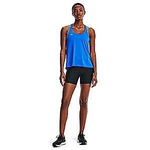 Under Armour Women's HeatGear Mid Rise Middy, Black/White, XS (US 0-2)