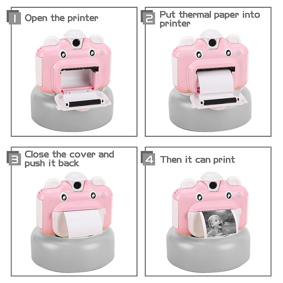 3 Rolls Refill Print Paper for Barchrons Instant Print Camera, Zero Ink Thermal Paper, Print Paper TP57A