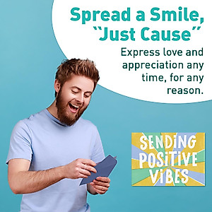 S&O Fun Thinking of You Cards with Envelopes - Colorful Thinking of You Card Pack of 24 Box - Blank Inside Encouragement Cards with Envelopes - Bulk Boxed Greeting Cards Assorted Designs