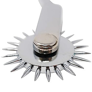 Natiqind Wartenberg Neuro Pinwheel Stainless Steel Pin Wheel.1 Round, Head Silver Skin Sensation Strong Pinwheel Diagnostic Instruments (50)