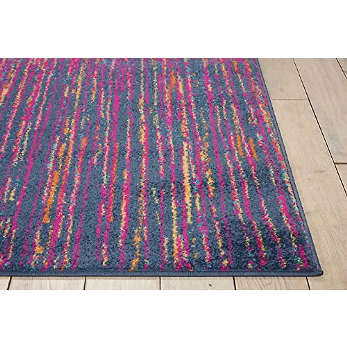 Nourison Passion Abstract Multicolor 2'2" x 7'6" Area -Rug, Easy -Cleaning, Non Shedding, Bed Room, Living Room, Dining Room, Kitchen (2x8)