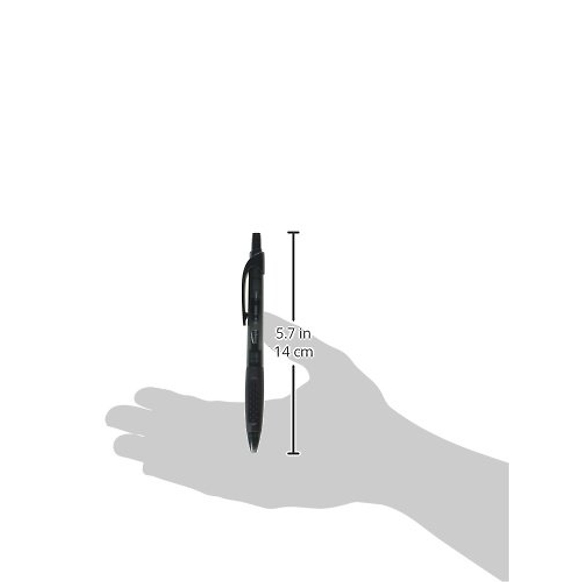 Integra Ballpoint Pen, Retractable, Fine Point, Black Barrel/Ink (ITA82952)