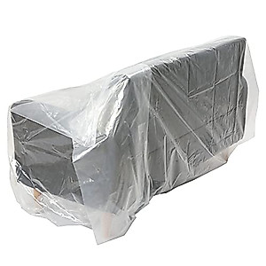 Sattiyrch Loveseat Cover Plastic Couch Bag for Moving Protection and Long Term Storage (Loveseat)
