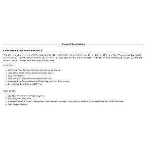 CamelBak Eddy Water Bottle.75L, Maroon