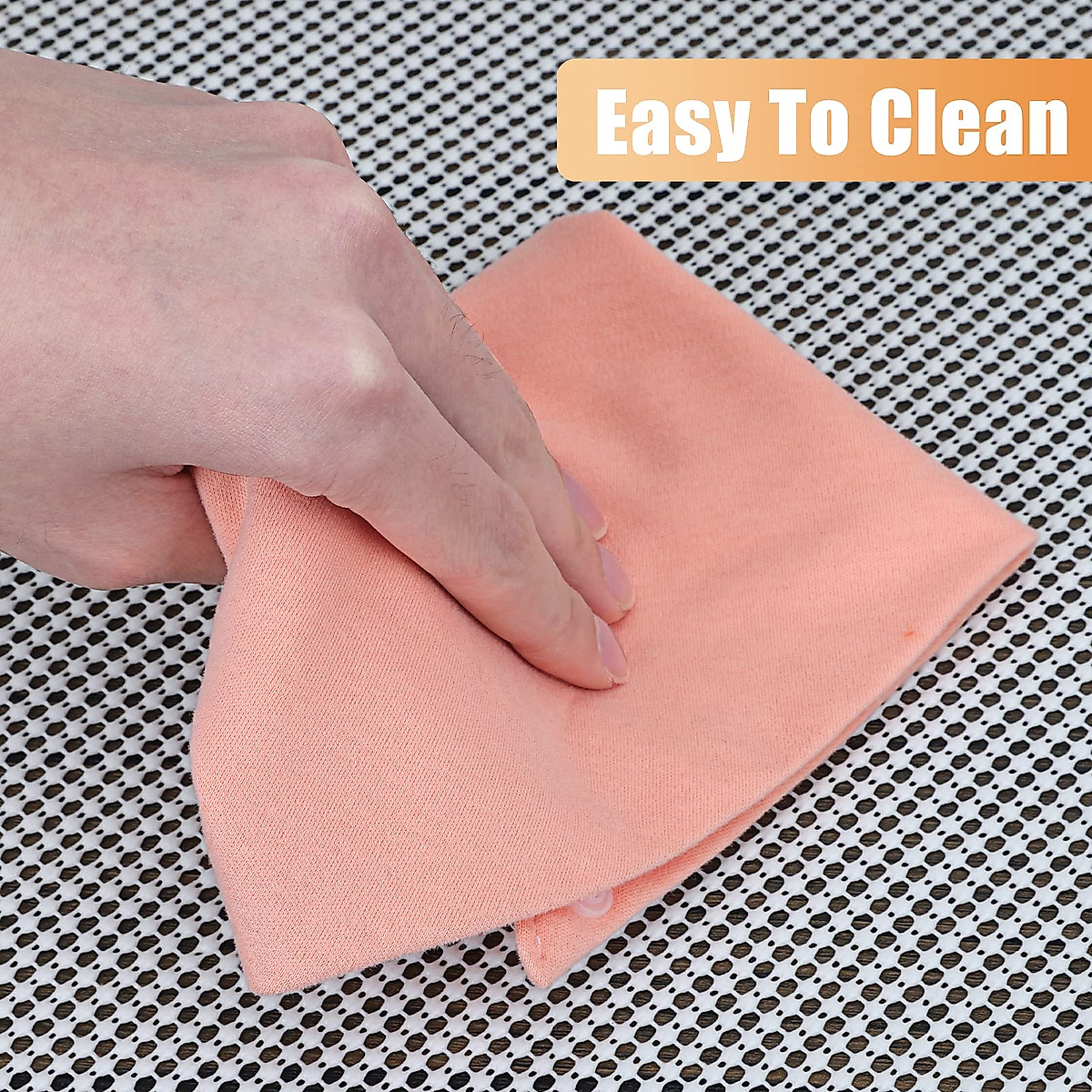 BAKHUK Grip Shelf Liner, Non-Adhesive 17 Inch x 25 Feet Cabinet Liner Durable Organization Liners for Kitchen Cabinets Drawers Cupboards Bathroom Storage Shelves (White)