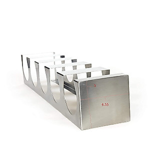 brightmaison Alex Wine Rack Wall Mounted, Wine Bottle Holder for 5 Bottles, Kitchen Organization and Wine Storage Stainless Steel