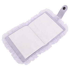 Camera Picture Holder, Universal Mini Film Photo Album with Cute Lace for Display (Purple)