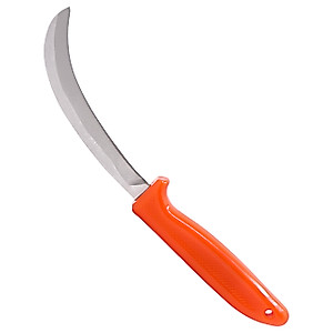 Zenport K112 Banana Knife with 5-Inch Straight Steel Blade , Orange