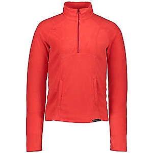 Obermeyer Womens Sonja 1/4 Zip Fleece, Hibiscus, X-Small