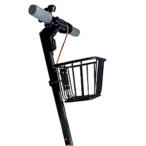 ARLVEKE Basket Compatible with Segway Ninebot KickScooter F20/F25/F30/F40/ E22/E25/ES1/ES2/E2/E2Plus/G30/G30LP/G30MAX Series Rust-Resistant Electric Scooter Front Baskets Accessories