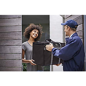 Insulated Food Delivery Bag - Professional Hot/Cold Thermal Carrier - Lightweight & Portable, For Catering, Restaurants, Delivery Drivers, Uber Eats, Grubhub, Postmates, etc..