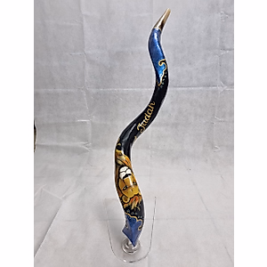 Sale for shofar Yemenite Polish Horn Size 46" Paint Painted Kudu lion of Judah From Israel Active