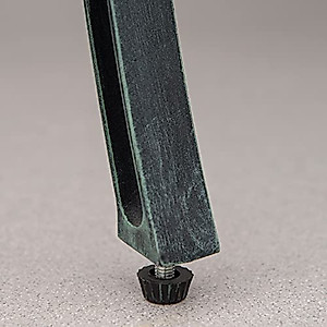 Outsunny Metal Garden Bench for Front Porch, Loveseat Like 2 Person, Armrests, Copper Color Cast Aluminum, Weaving Latticework Outdoor Furniture, Verdigris Green