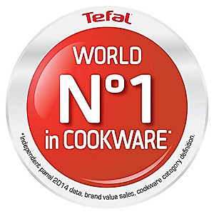 Tefal Non-Stick Kadai Curry Pan Madras Collection, Aluminium, Black, 26 cm