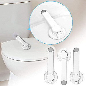 3 Pack Baby Proofing Toilet Lock, Fangze Toilet Lid Seat Locker Fit Most Toilets Bathroom Child Safety Locks for Toddler Kids Pets