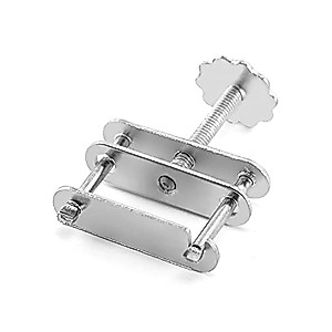 QWORK Flow Control Tubing Clamps, 10 Pack Adjustable Screw Compressor Clamp, Swivel Lower Jaw Restrictor Tubing Clamp