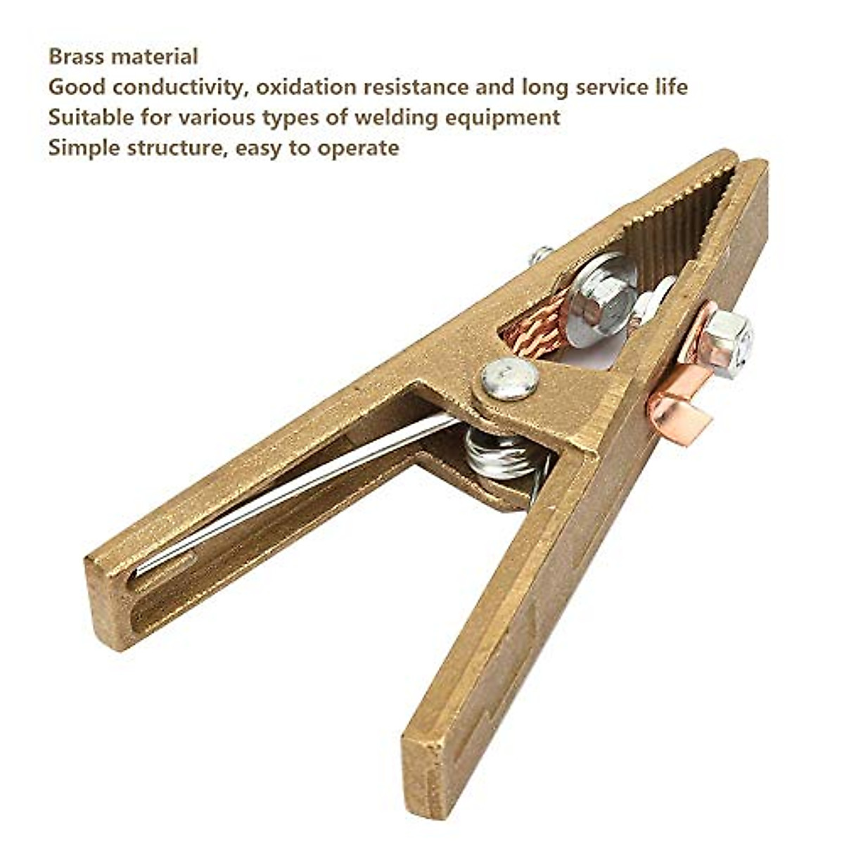 300A Brass A-shape Ground Welding Earth Clamp Welder Earth Ground Cable Copper Grip Clip Clamp for Welding Machine