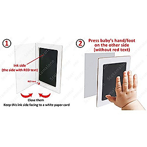 Baby Footprint Kit Pet Paw Print Kit Handprint Ink Pads 2 Packs Medium Size