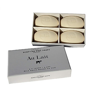 The Scottish Fine Soaps Company Au Lait Milk Soaps (4 x 100g)