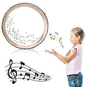 Hozee Wave Bead Drums, Ocean Drum Maple Well Structured Transparent Natural Colour Oceans Sound Effect for Child (Hozeekhm06gwsut1746)