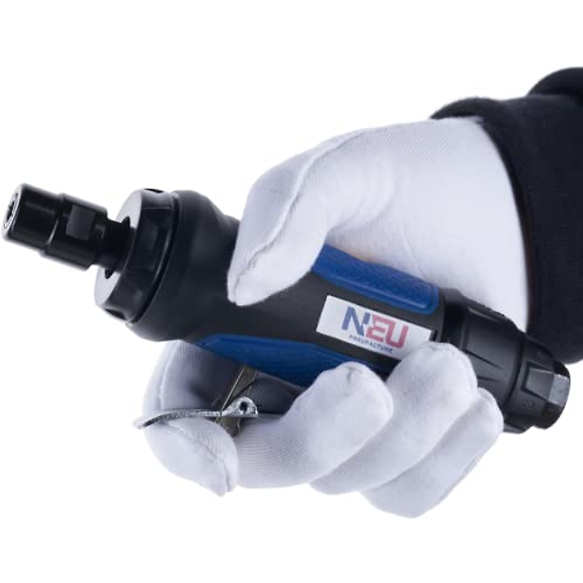 Air Die Grinder,NEU PNEUPACTURE Die Grinder Set, Air Straight Grinder Kit,with 1/4 and 1/8 inch Collets,Apply to Grinding, Polishing