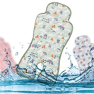 Gel Car Seat Cooler Pad Summer Chair Ice Cushion 27.7513.58in Baby Car Seat Cooler Pad Dibiao Carseat and Stroller Cooling Pad Child Safety Seat, Green (1979108120951AM106)