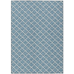 Dalyn Rugs Indoor/Outdoor York YO1 Blue Washable 8' x 10'