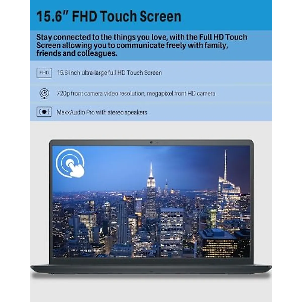 Dell 2023 Inspiron 3525 Laptop, 15.6" FHD Display, AMD Ryzen 7 5825U Processor (Up to 4.5GHz), 32GB DDR4 RAM, 1TB SSD, AMD Radeon Graphics, Wi-Fi, Anti-Glare, USB Type-A&C, Windows 11 Home