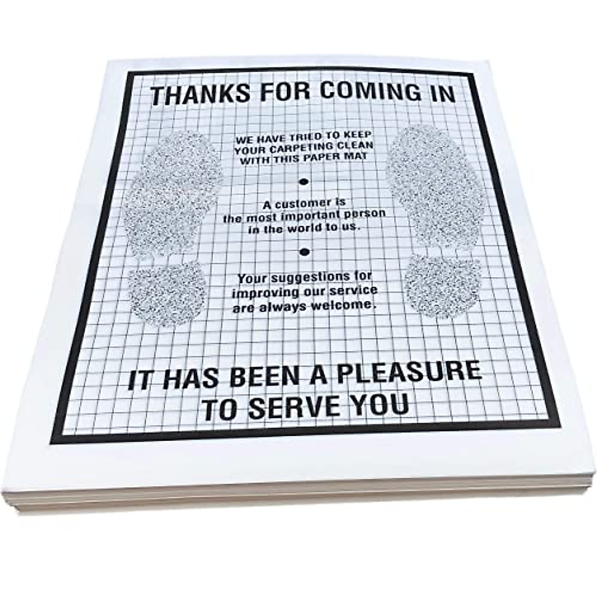 AutoMat Plastic Coated Disposable Paper Automotive Floor Mat (Case of 500)