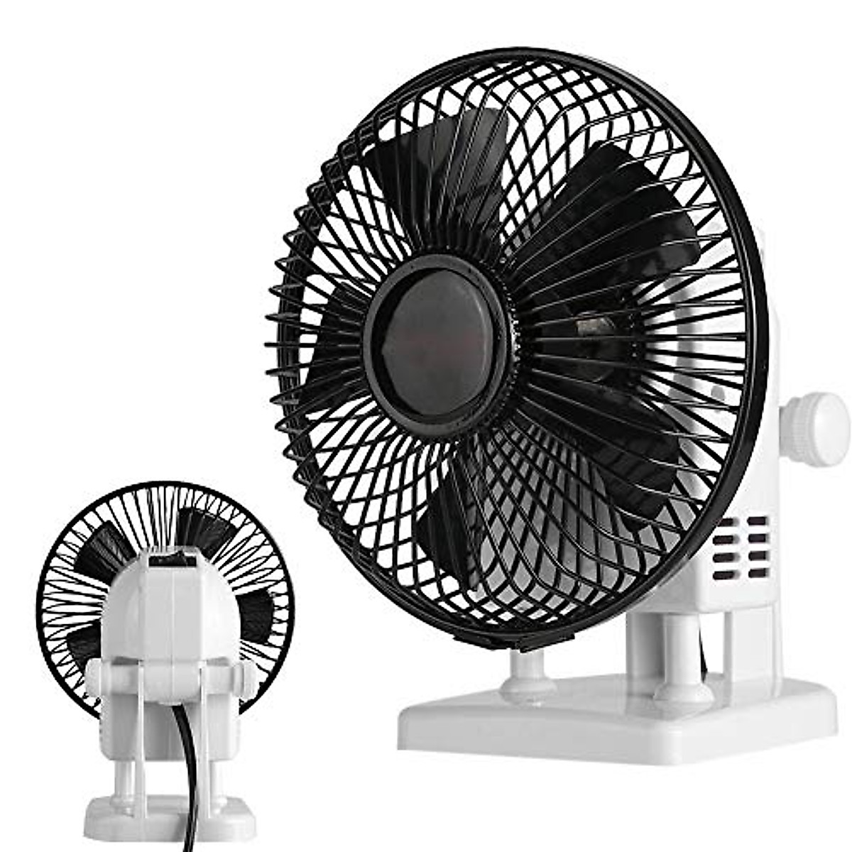 13W Mini Electric Fan Table Desk Big Wind Manicure Fan Dryer Manicure Tool, Two Gears Adjustable Rotating Fans, Mini Desktop Manicure Mute High Wind Table Fan