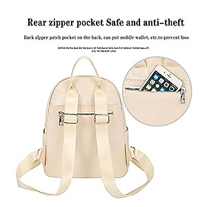 MM&UU Mini Backpack,Water-Resistant Small Daypack,Girls Purse Bagpack,Casual for Womens Adult Kids School Travel,Blue,25x12x31cm