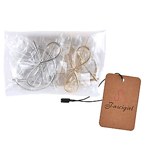 Fascigirl 8 Pcs Hair Clip for Women - Hair Barrettes Hair Pins Moon Triangle Circle Butterfly Hair Clips for Girls Thick Hair Styling Accessories