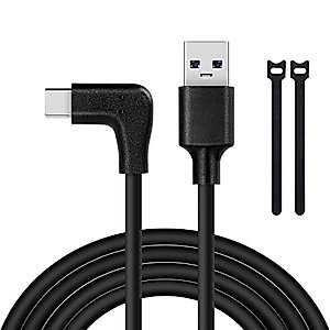 Deegotech Link Cable 10ft Compatible with Oculus Quest 2/Quest Pro/Pico 4 Accessories and Steam VR, USB 3.0 to USB C Cable 3A Fast Charge & High Speed Data Cable for VR Headset and Gaming PC, Black
